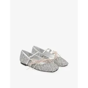 JIMMY CHOO Loli Ballerina Leather Flats