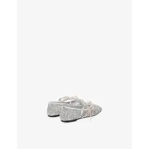 JIMMY CHOO Loli Ballerina Leather Flats