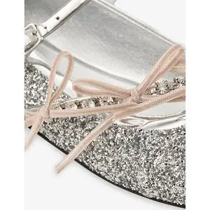 JIMMY CHOO Loli Ballerina Leather Flats