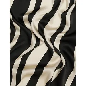 Dissh Square Striped Silk Scarf