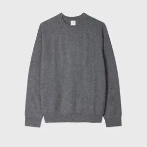 Paul Smith Merino Wool-cotton Blend Ribbed Sweater