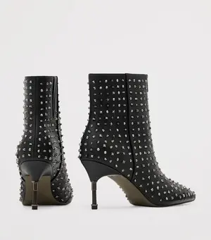 ALLSAINTS Leather Studded Heeled Boots