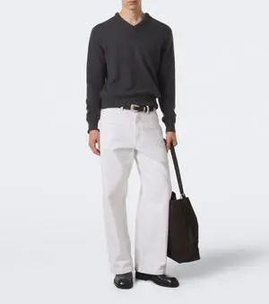 LEMAIRE Leather Slip-on Shoes - Black