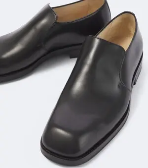 LEMAIRE Leather Slip-on Shoes - Black