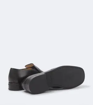 LEMAIRE Leather Slip-on Shoes - Black