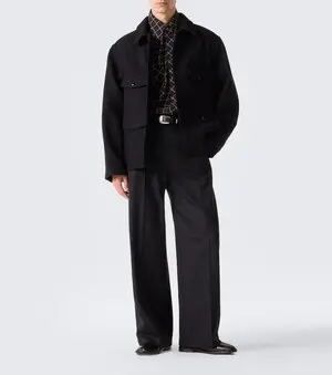 LEMAIRE Leather Slip-on Shoes - Black