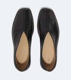 LEMAIRE Leather Slip-on Shoes - Black