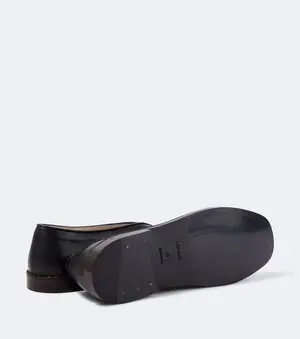 LEMAIRE Leather Slip-on Shoes - Black