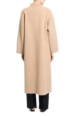 Theory Double-breasted Wool-blend Coat - Palomino - Tsi