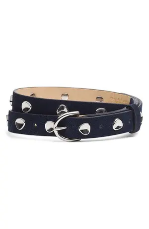 Rag & Bone Brynn Suede Belt - Navy Suede