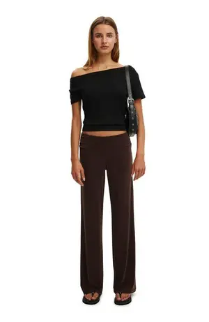 COTTON ON Relaxed Leg Pant - Dark Oak