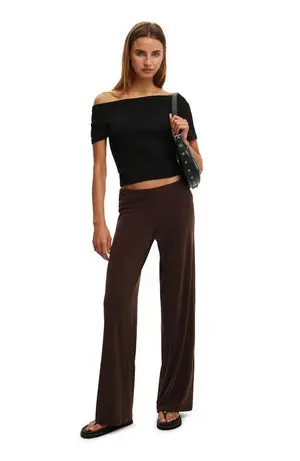 COTTON ON Relaxed Leg Pant - Dark Oak
