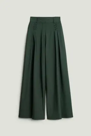 NOCTURNE Fluid Wide-leg Pull-on Trousers