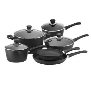 SCANPAN Classic 10 Piece Cookware Set - Black