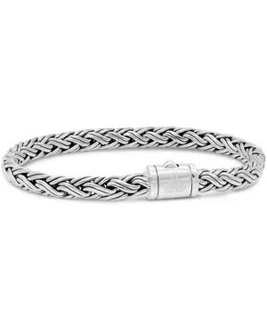 DEVATA Paddy Oval Chain Bracelet - Silver