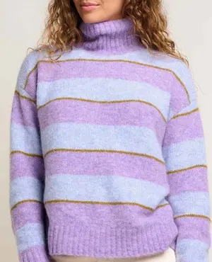 TOAD & CO Toddy T-neck Sweater - Aster