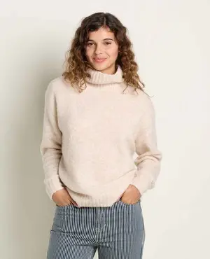 TOAD & CO Toddy T-neck Sweater - Barley