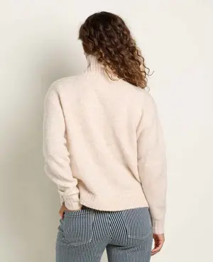 TOAD & CO Toddy T-neck Sweater - Barley