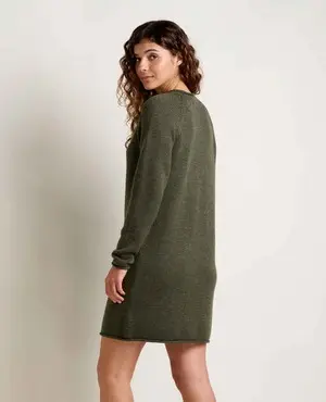 TOAD & CO Alpineglo Sweater Dress - Olive