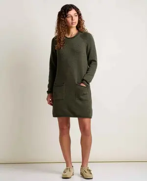 TOAD & CO Alpineglo Sweater Dress - Olive