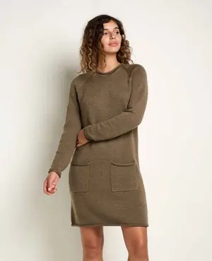 TOAD & CO Alpineglo Sweater Dress - Soil