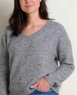 TOAD & CO Toddy Pullover Sweater - Heather Grey