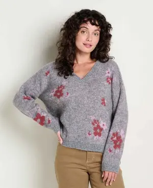 TOAD & CO Toddy Pullover Sweater - Soot Pattern