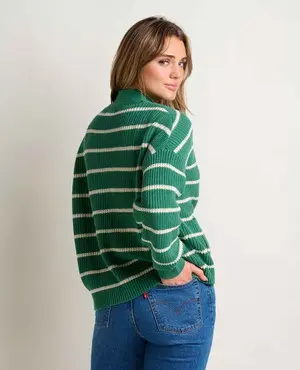 TOAD & CO Bianca Shaker Cardigan - Palm Stripe
