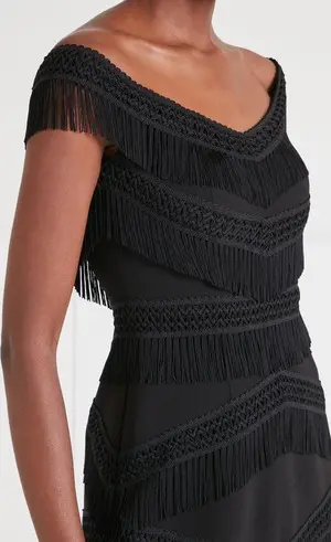 TEMPERLEY LONDON Fringe Mini Dress