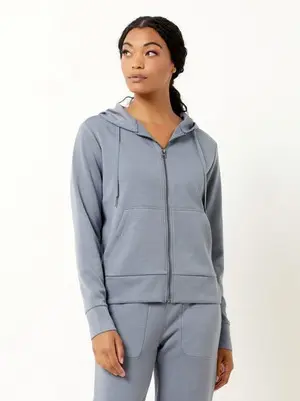 Single Stitch Zip Up Sweatshirts Hoodies For Women