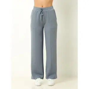 SINGLE STITCH Ultra Soft Wide-leg Pant - Slate Blue