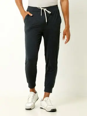 SINGLE STITCH Everyday Drawstring Jogger - Heather Navy