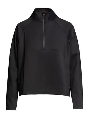 SINGLE STITCH Performance 1/4 Zip Pullover - Black