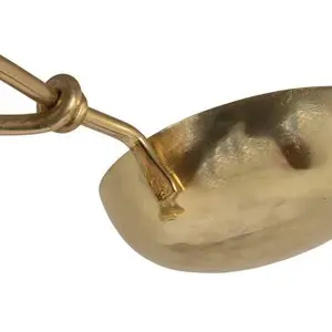 STORIED HOME Set Of 4 Hammered Stainless Steel Scoops