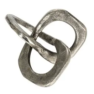 STORIED HOME Cast Metal Knot Figurine - Silver