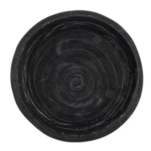 STORIED HOME Paulownia Wood Pedestal Tray