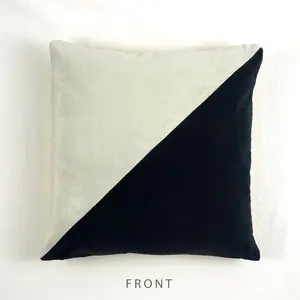 MELLOWWORKS Half & Half Colorblockpillow Cover