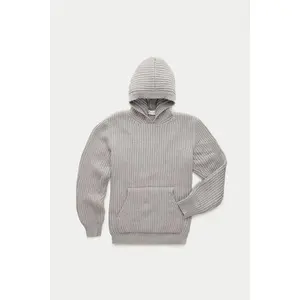 WOLF VS. GOAT (WVG) Wool Chunky Pullover Hoodie - Sawdust