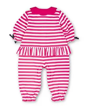 FLORENCE EISEMAN Stripe Knit Longall With Ladybug