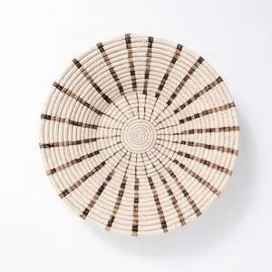 MAADILI COLLECTIVE Large Radial Basket ~ Banana Fiber - Natural