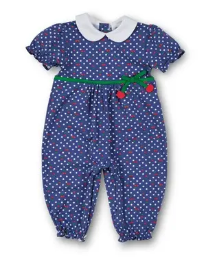 FLORENCE EISEMAN Polka Dot Cherry Printed Knit Longall