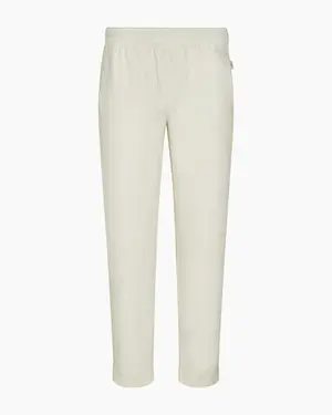 Onia Linen Cotton Stretch Cuffed Pants - Egret