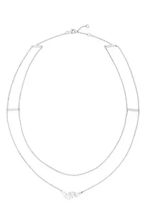 REPOSSI Serti Sur Vide Diamond Layered Necklace - White Gold