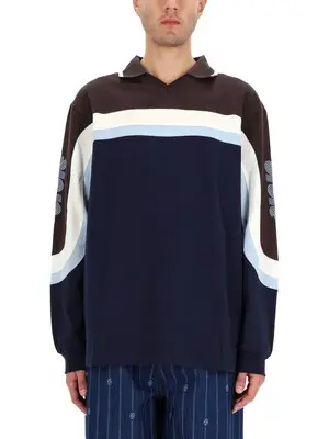Drole De Monsieur Polo Shirt "racing - Blue