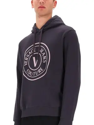 Versace Sweatshirt With Logo - Grey