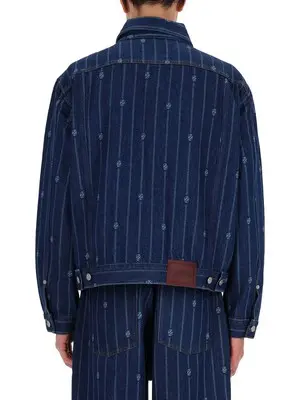 Drole De Monsieur Denim Monogramme Jacket