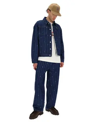 Drole De Monsieur Denim Monogramme Jacket