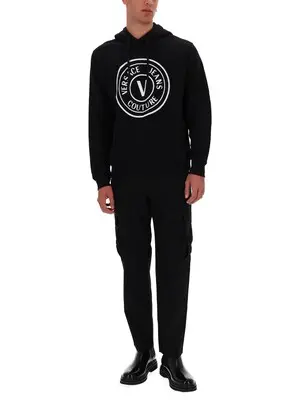 Versace Sweatshirt With Logo - Black
