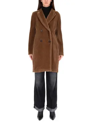 Max Mara Roseto Midi Coat - Brown