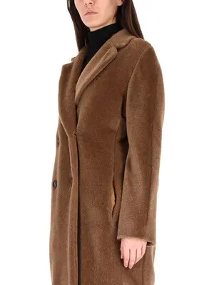 Max Mara Roseto Midi Coat - Brown